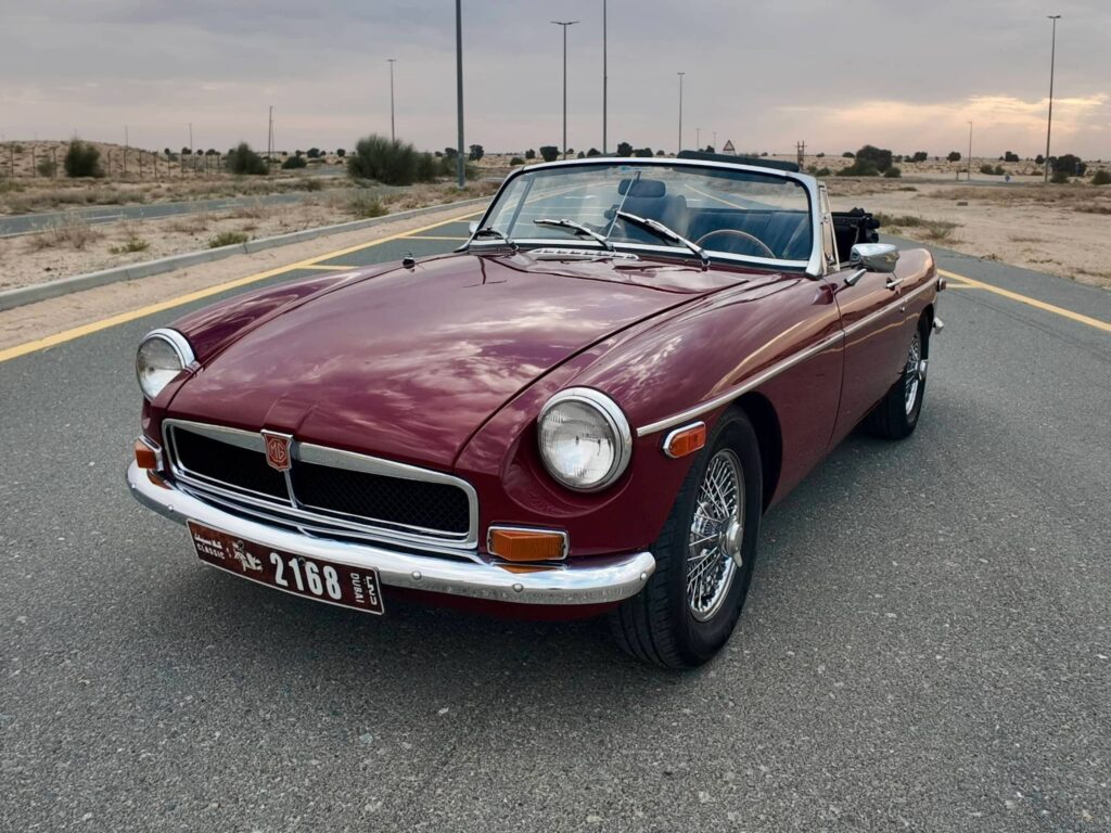 CLASSIC CONVERTABLE MG FOR RENT IN DUBAI - BABELLI